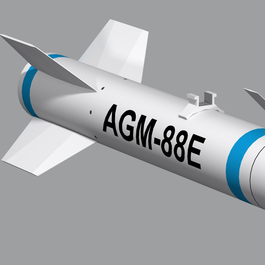 Agm-88 Harm Missile 3d Model