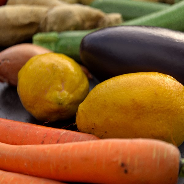 fruit vegetable scenes 3d model