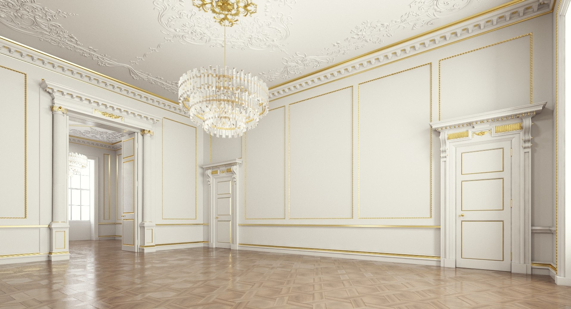 Classic Interior Rooms 3D - TurboSquid 1386724