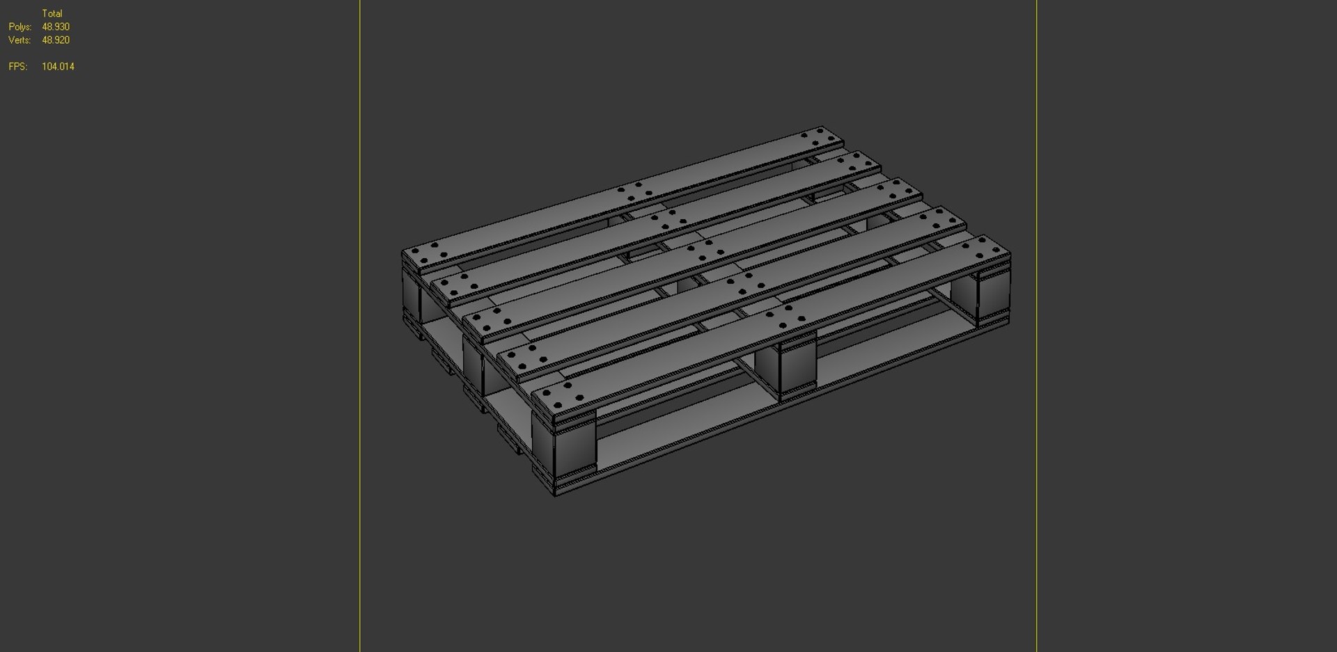 3d Model Forklift Palette