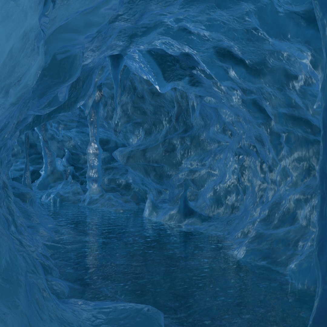 3D Ice Cave Model - TurboSquid 1390516
