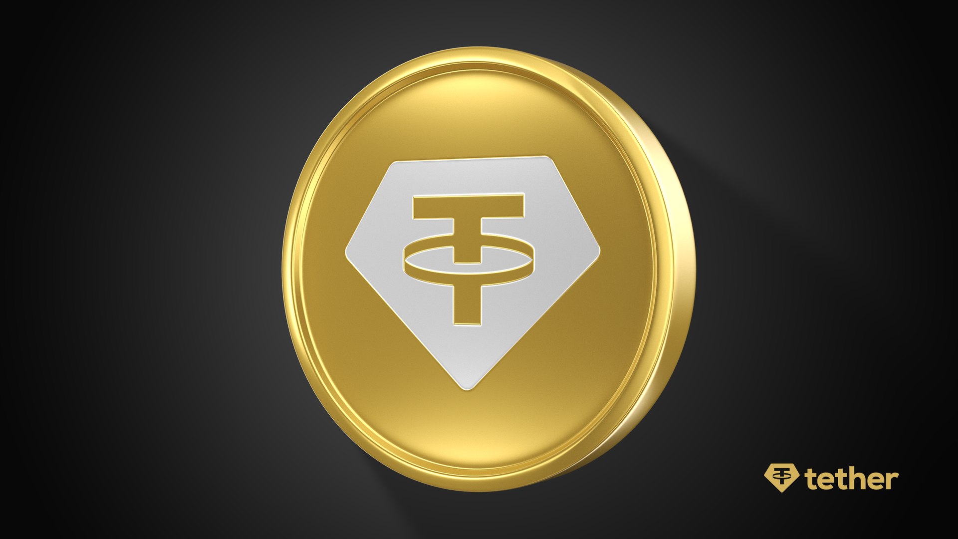 Tether Gold Coin 3D Model - TurboSquid 1948490