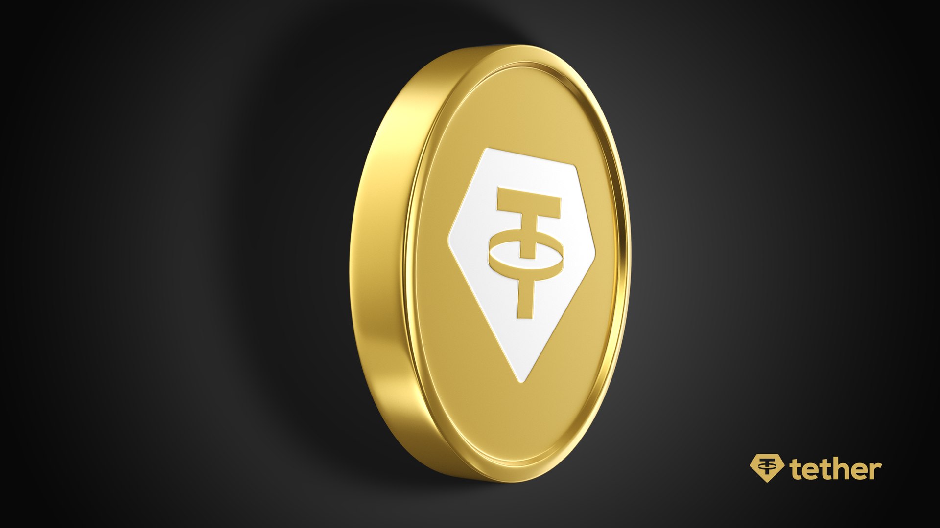 Tether Gold Coin 3D Model - TurboSquid 1948490