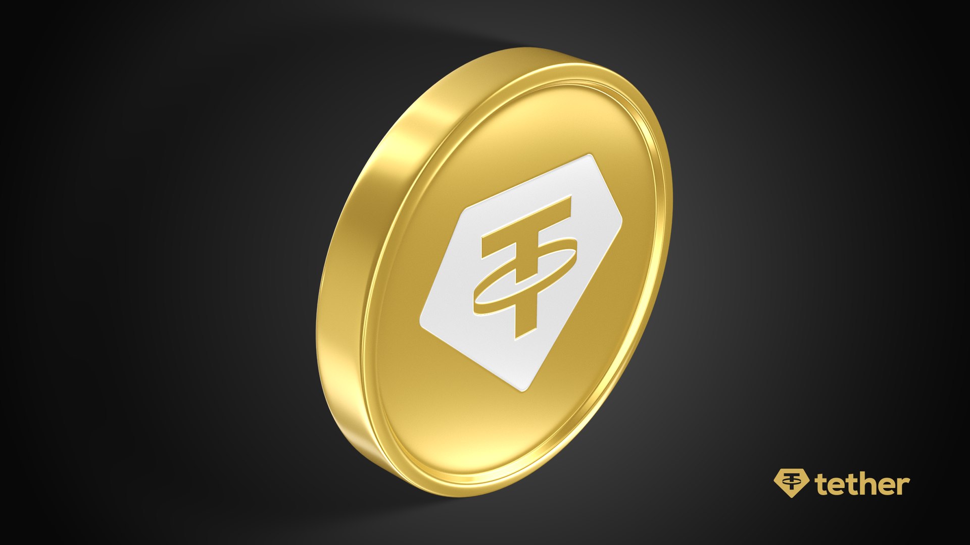 Tether Gold Coin 3D Model - TurboSquid 1948490