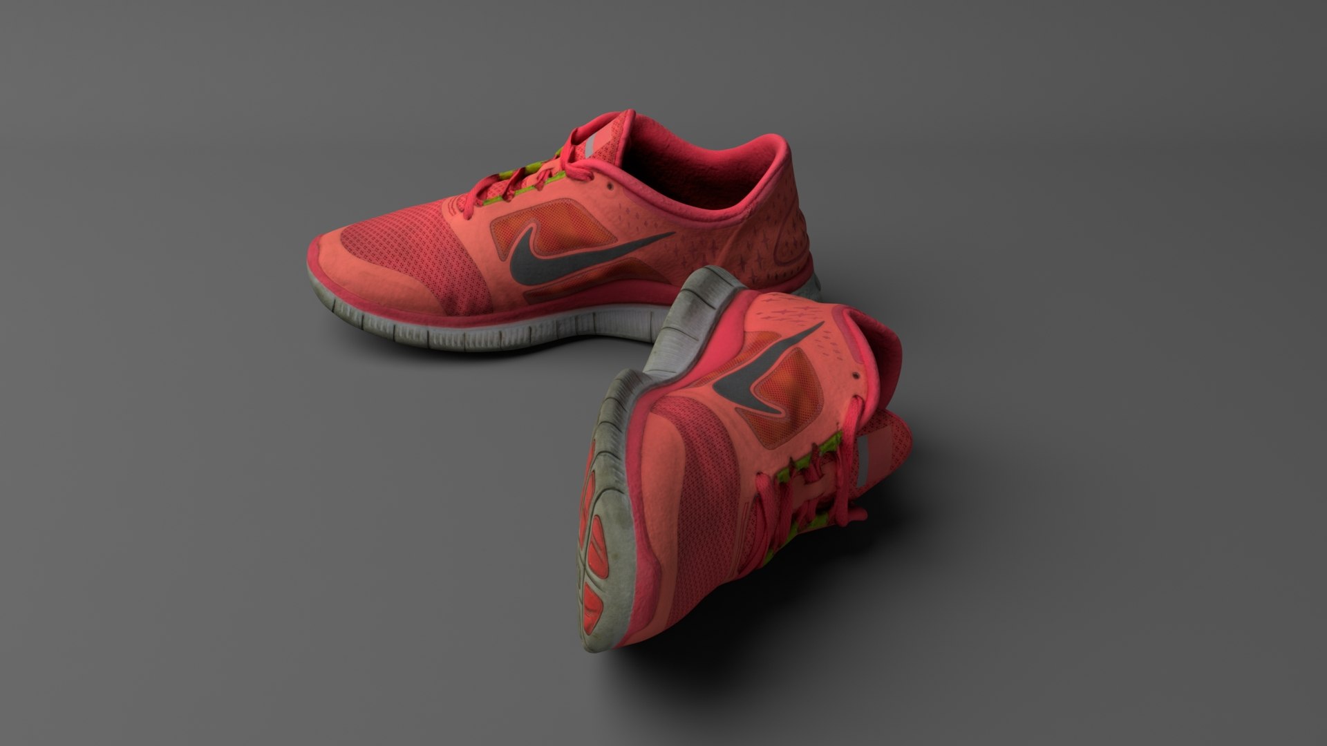 3D Model Worn Nike Run 3 - TurboSquid 1275848