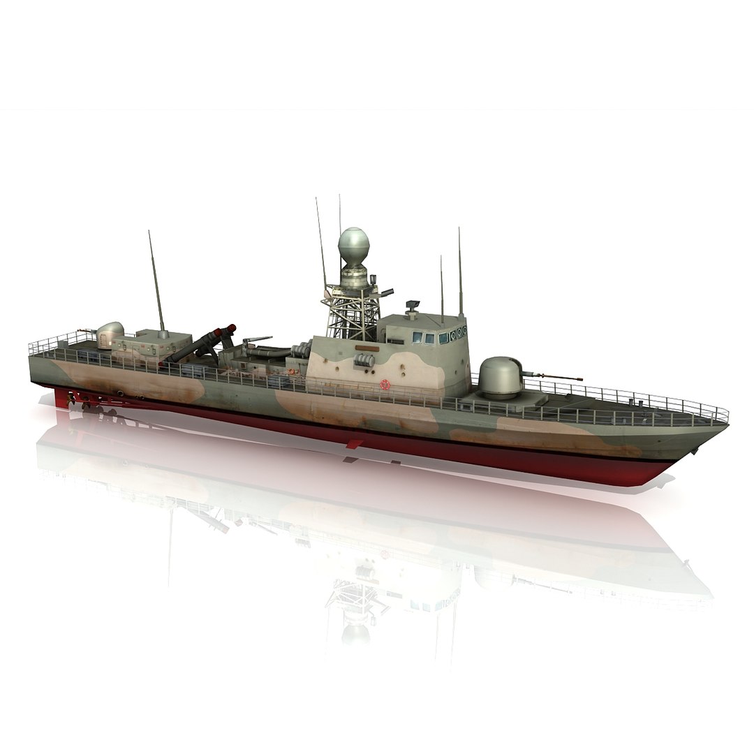 Lurssen Tnc 45 Camouflage 3d Model