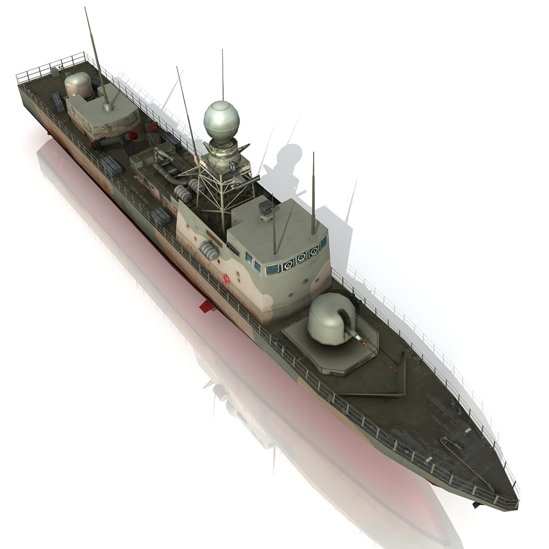 Lurssen Tnc 45 Camouflage 3d Model