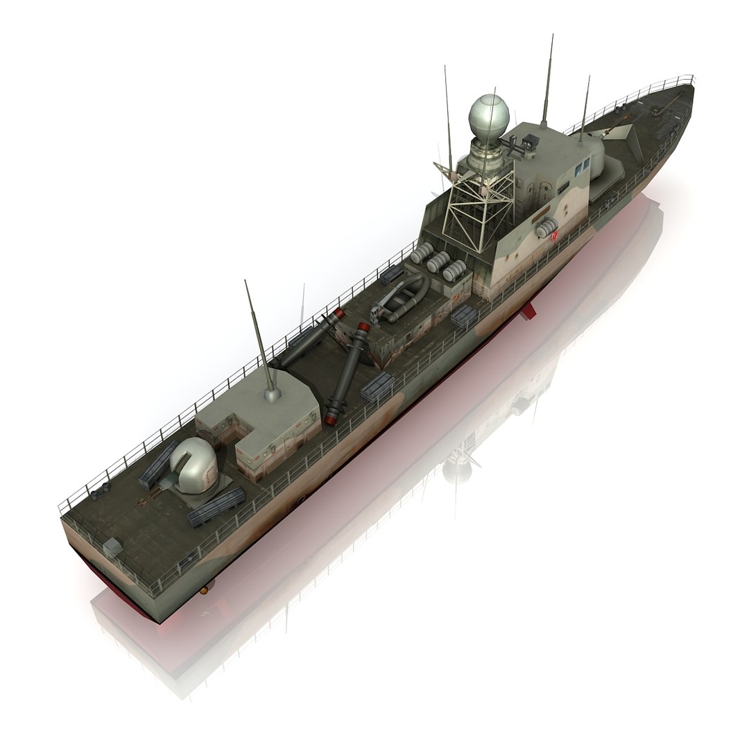 Lurssen Tnc 45 Camouflage 3d Model