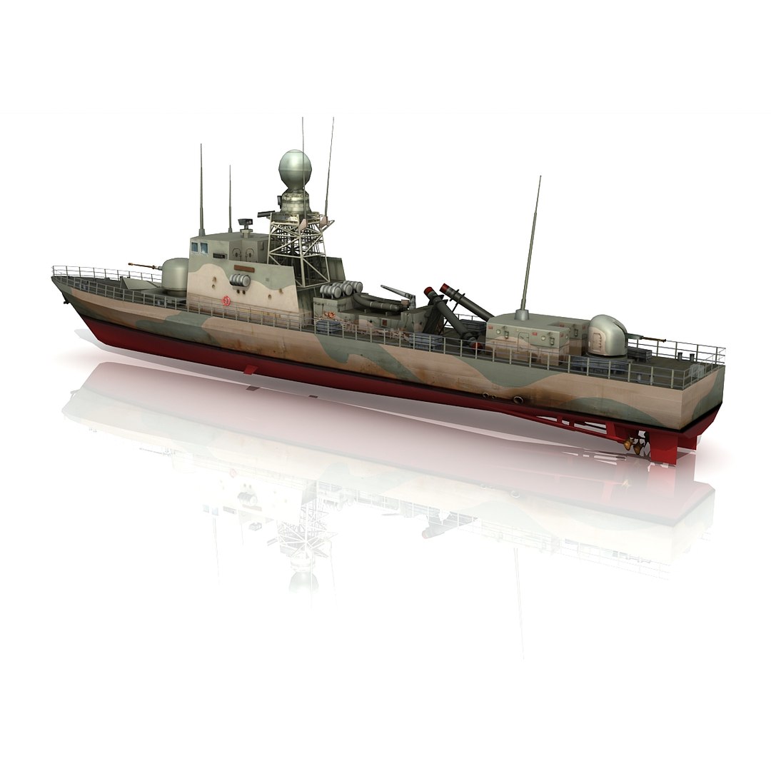 Lurssen Tnc 45 Camouflage 3d Model