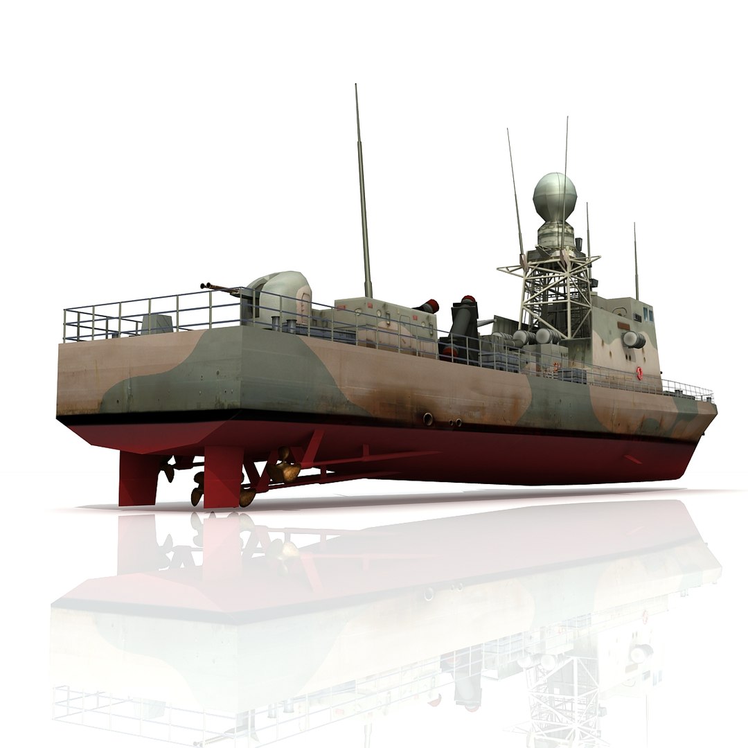 Lurssen Tnc 45 Camouflage 3d Model