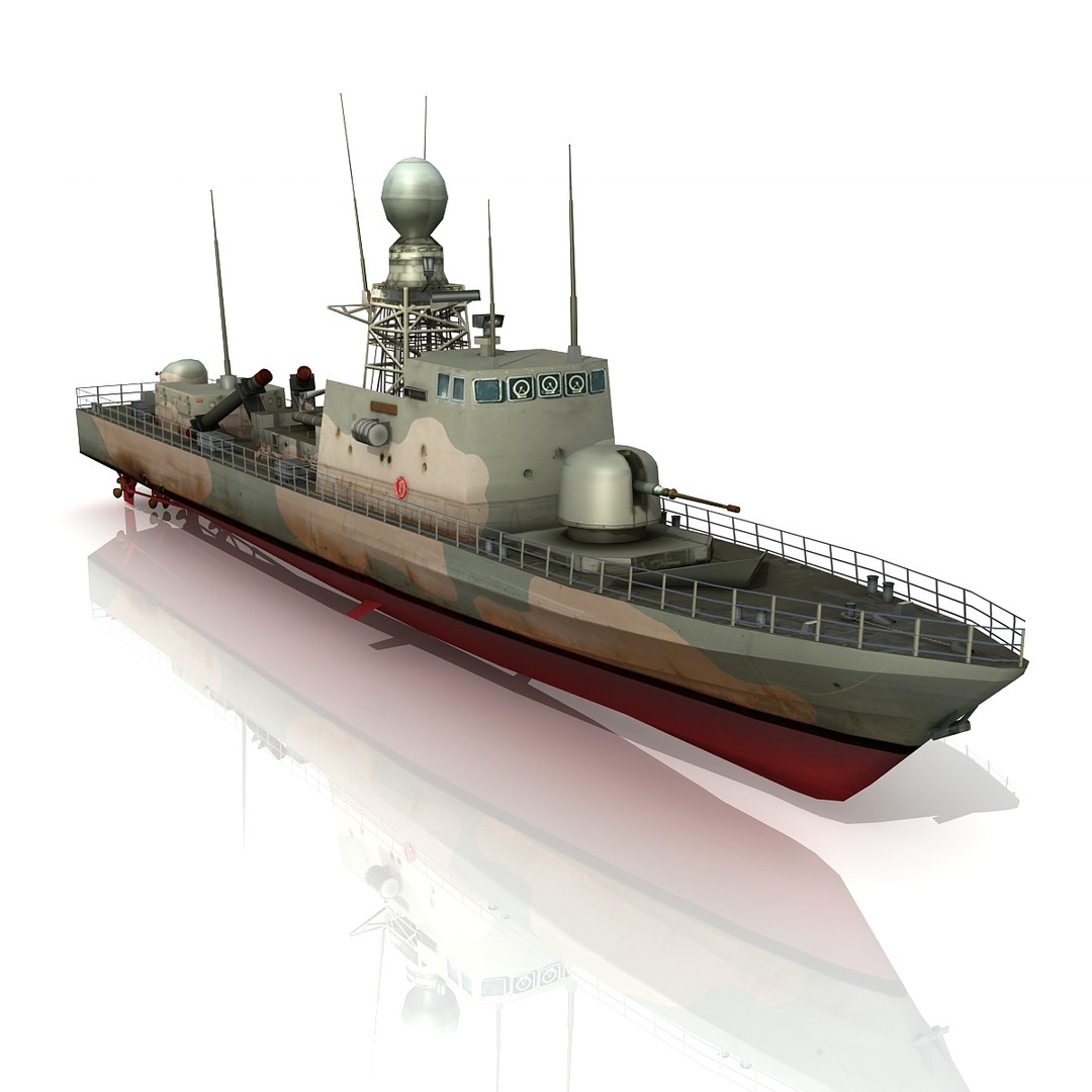 Lurssen Tnc 45 Camouflage 3d Model