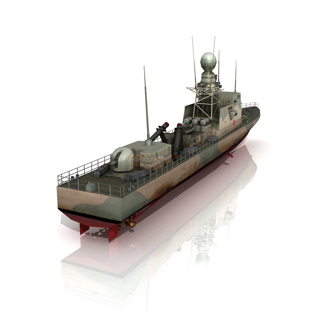 Lurssen Tnc 45 Camouflage 3d Model