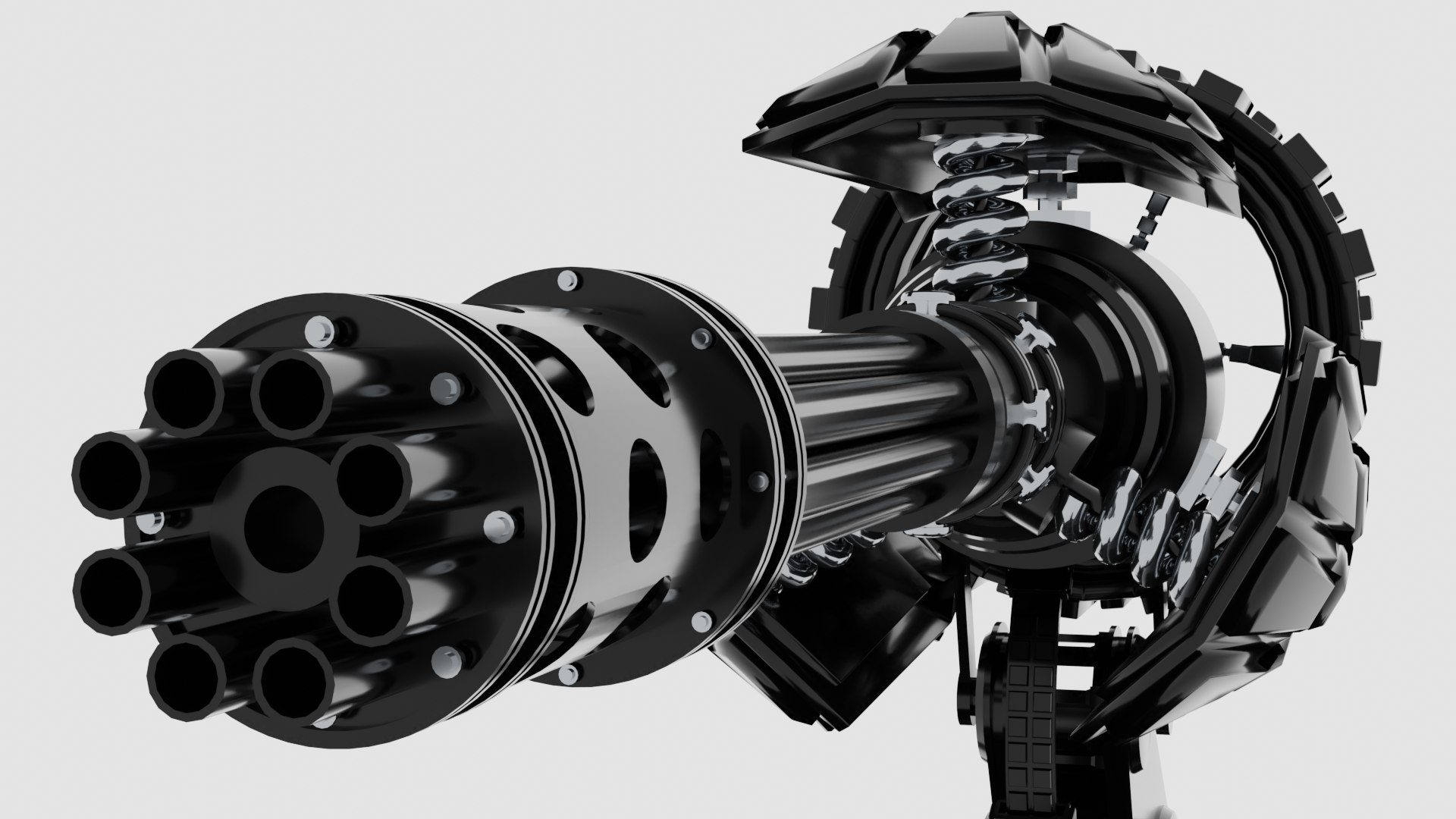 3D Mini Turret Gun - TurboSquid 1483681