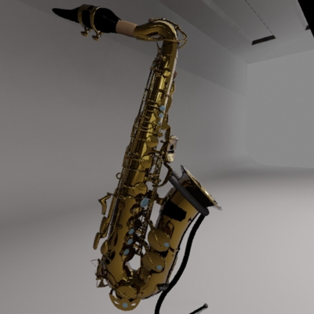 Brass Saxophone 3d Model