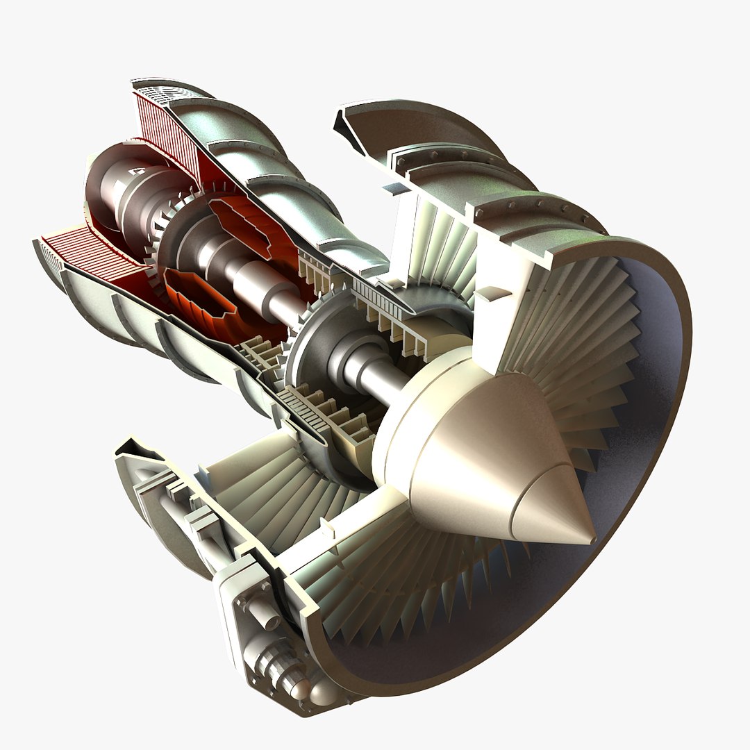 Jet Engine 3D Model - TurboSquid 420439