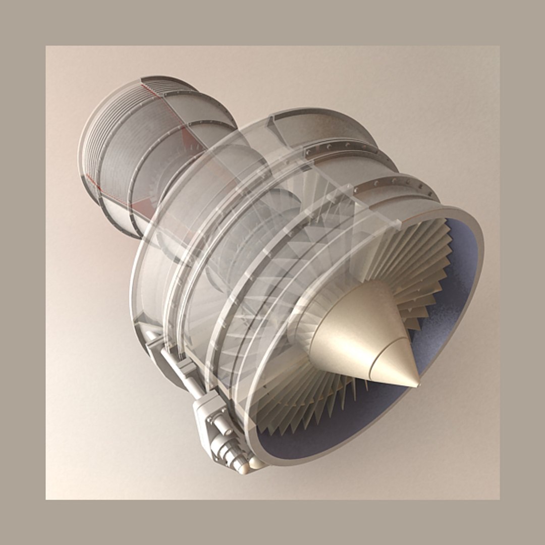 Jet Engine 3D Model - TurboSquid 420439