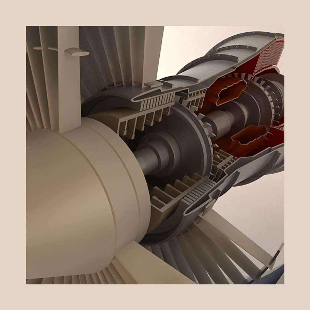 Jet Engine 3D Model - TurboSquid 420439
