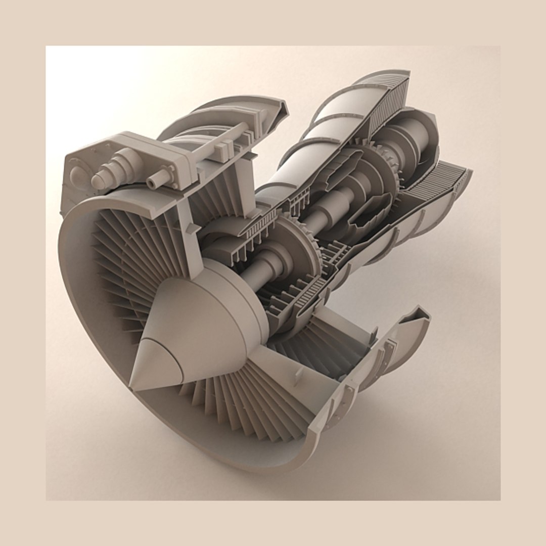 Jet Engine 3D Model - TurboSquid 420439