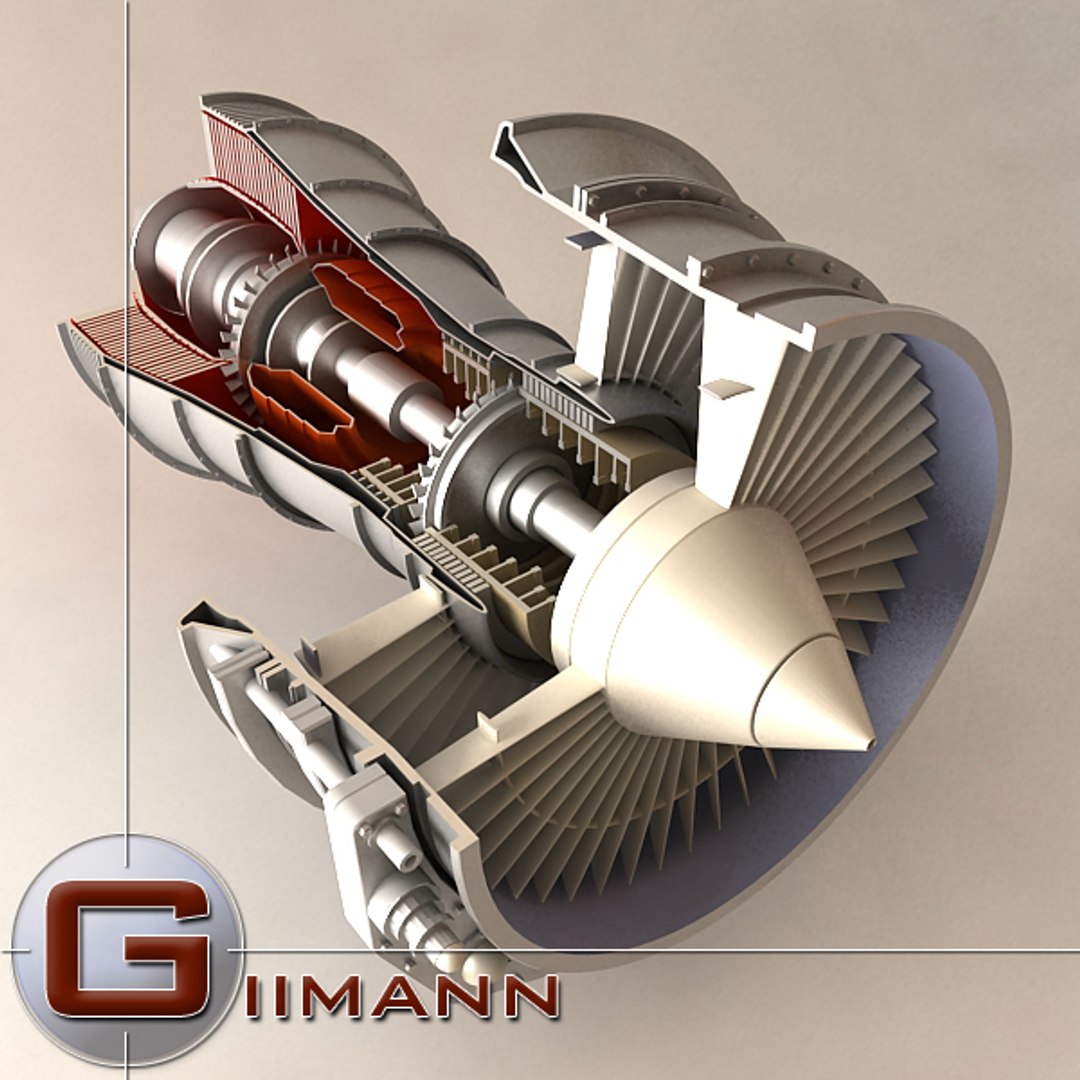 Jet Engine 3D Model - TurboSquid 420439