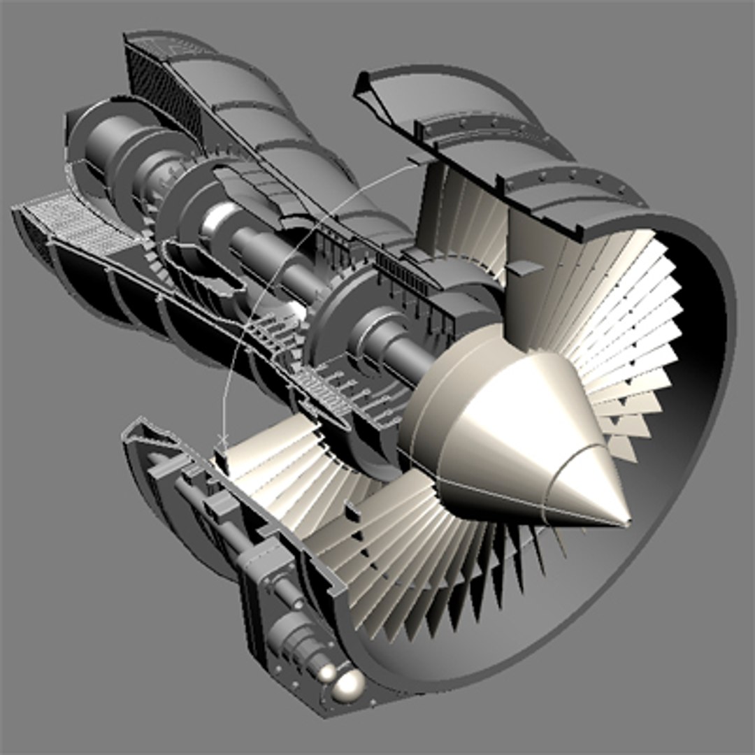Jet Engine 3D Model - TurboSquid 420439