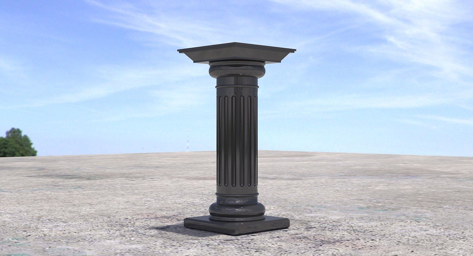 3d doric order decorate item
