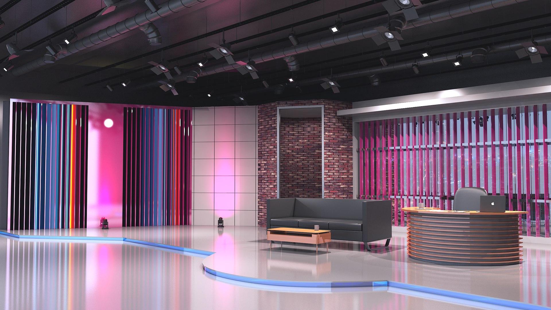 Tv Studio Model - TurboSquid 1585258