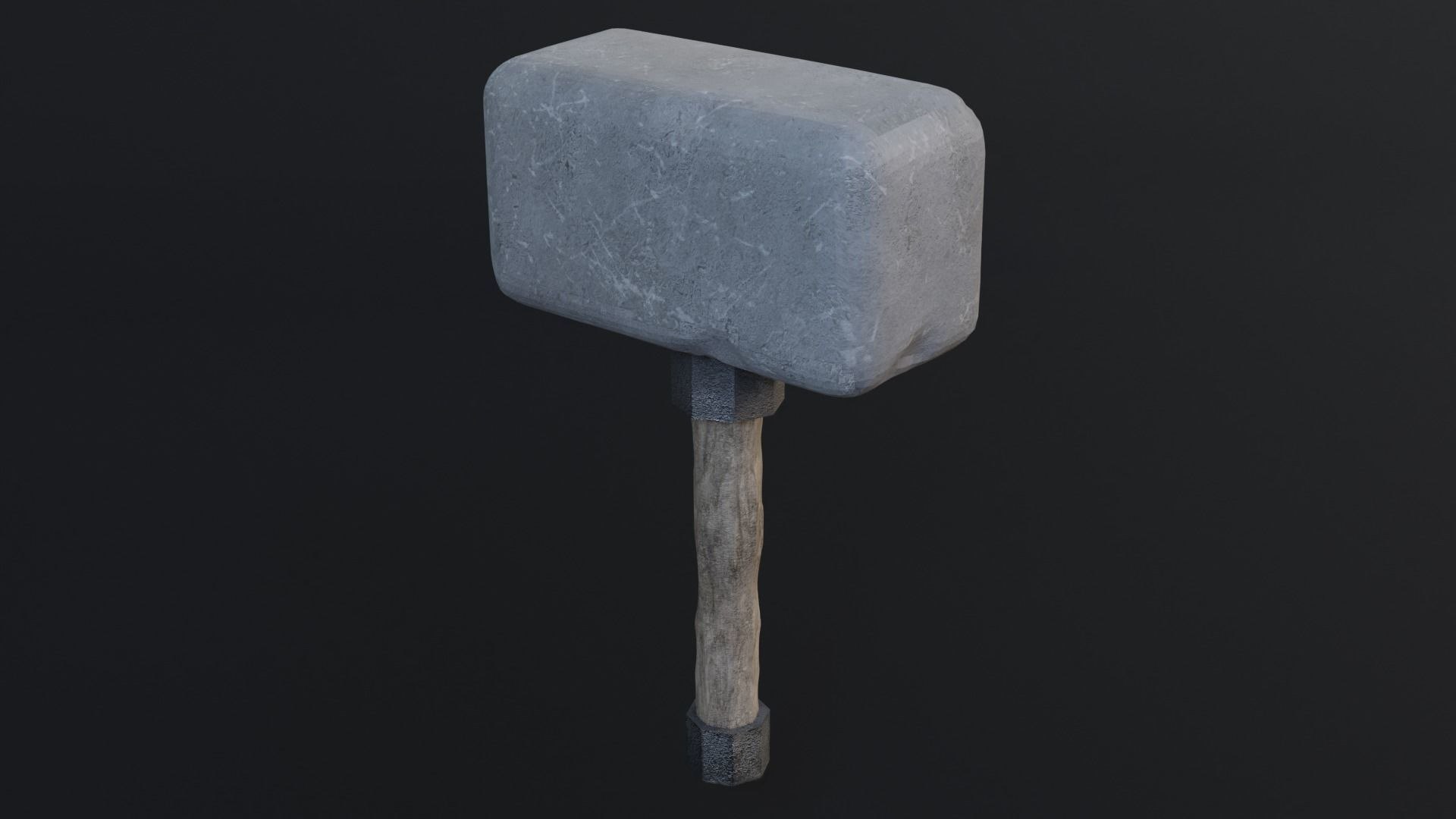Sledgehammer Game Ready Low Poly PBR 3D Model 3D Model - TurboSquid 2183664