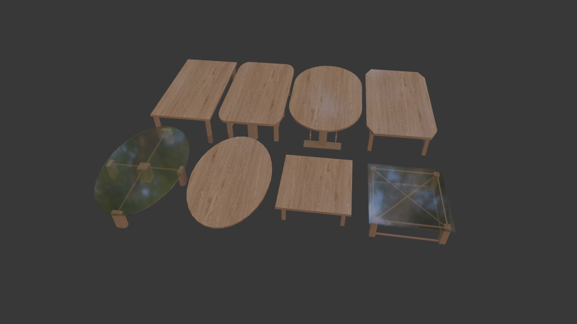 3D 8 REALISTIC TABLES COLLECTION Model - TurboSquid 2337636