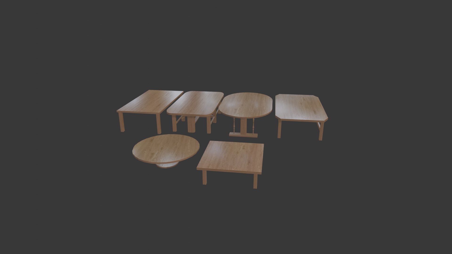 3D 8 REALISTIC TABLES COLLECTION Model - TurboSquid 2337636