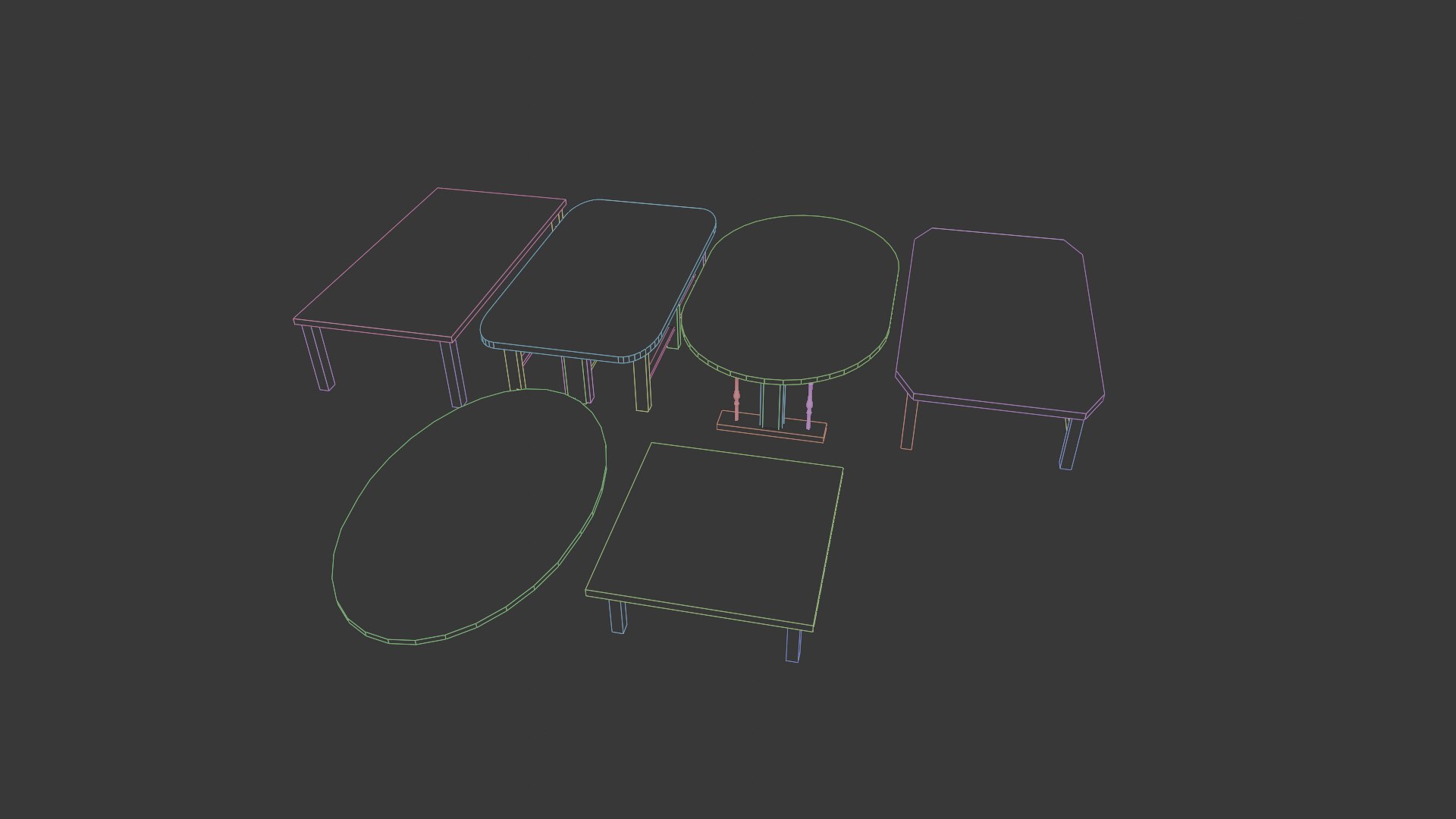 3D 8 REALISTIC TABLES COLLECTION Model - TurboSquid 2337636