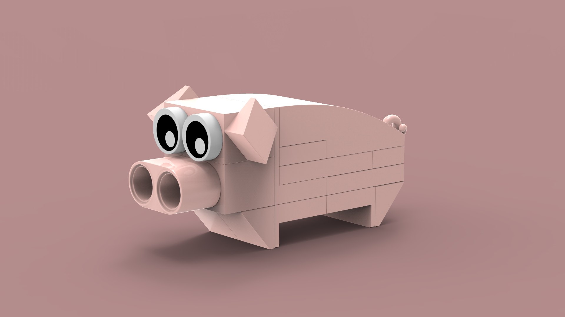3D Lego Pig Animal - TurboSquid 1783380