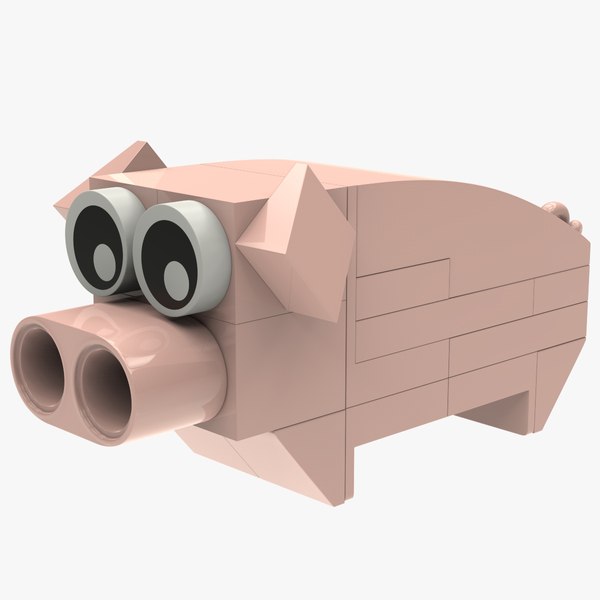 3D Lego Pig Animal - TurboSquid 1783380