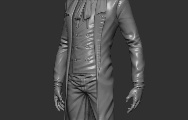 3d model victorian gothic vampire