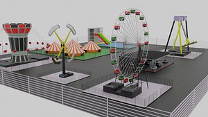 Amusement Park Blender Models for Download | TurboSquid