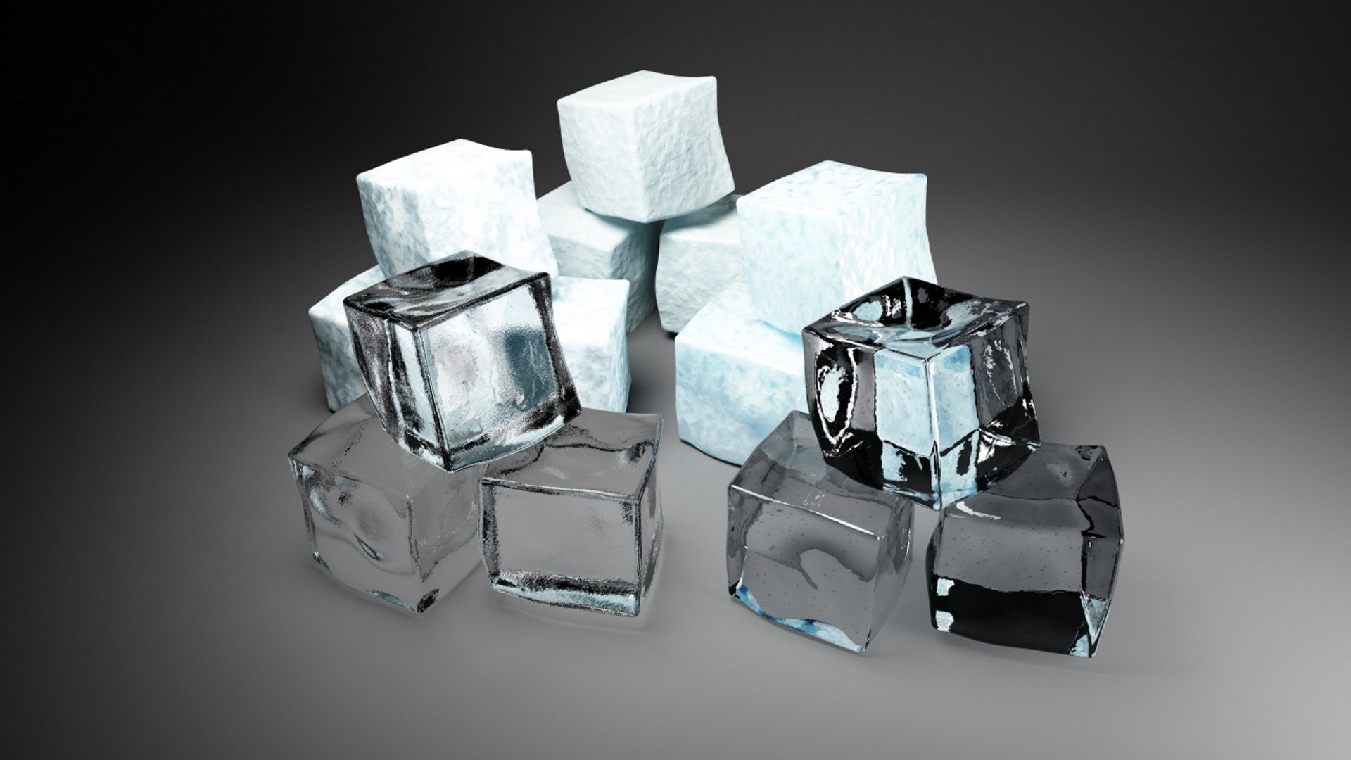 3d Model Ice Cubes