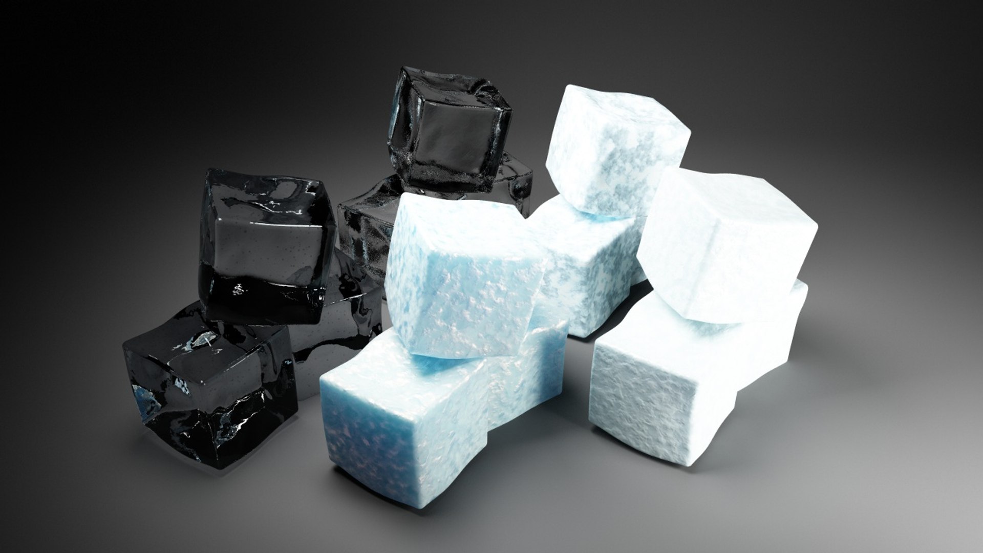 3d Model Ice Cubes