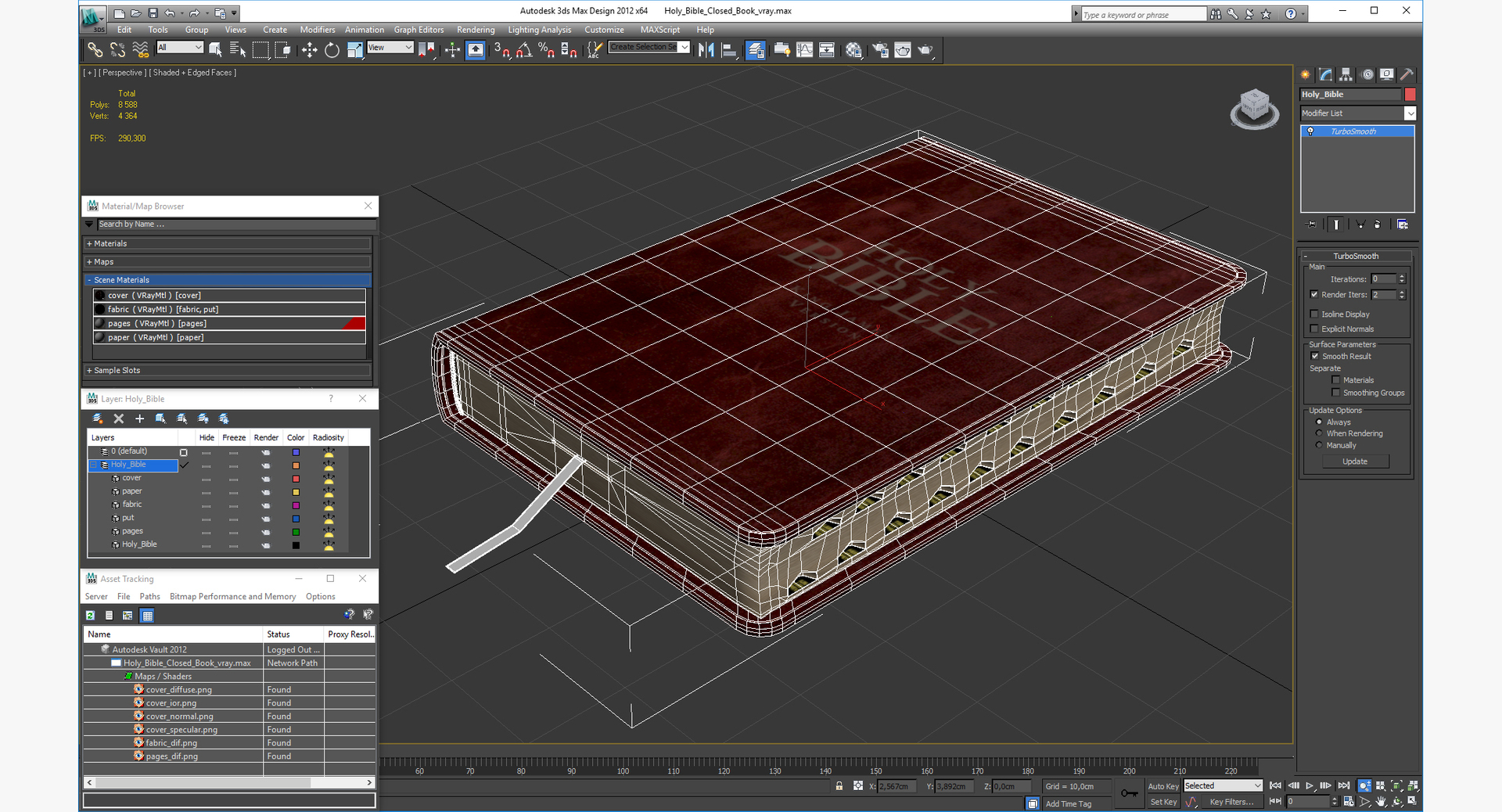 3D holy bible closed book model - TurboSquid 1398410