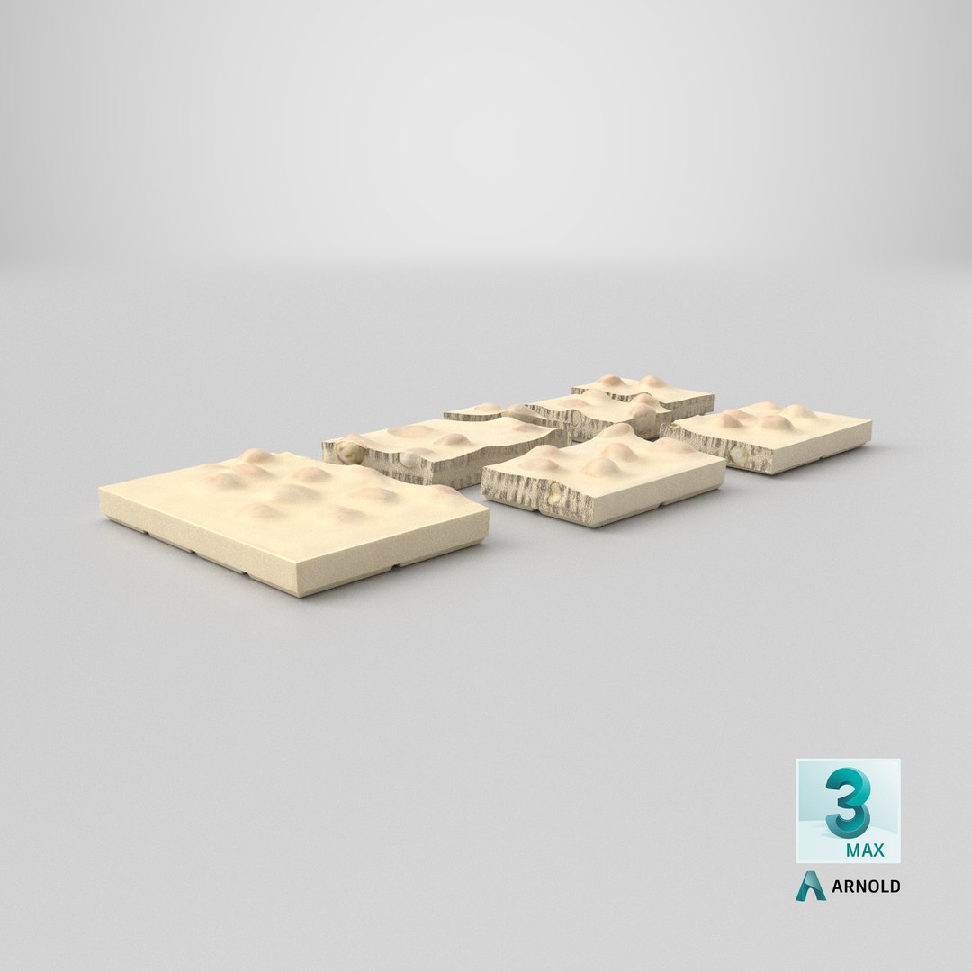 White Chocolate Nut Snack With Multiple Pieces 3D - TurboSquid 2506766