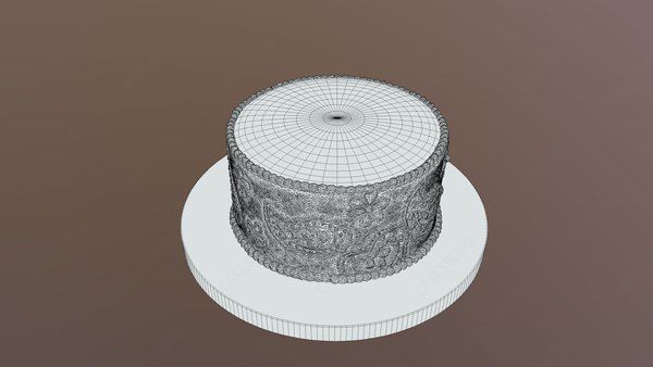 3D Paisley Cake - TurboSquid 1937089