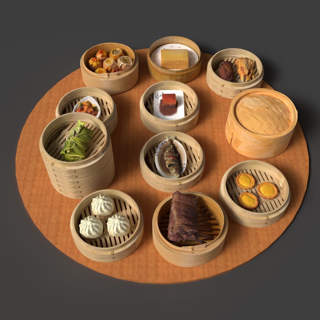 Chinese Dim Sum 3D Model - TurboSquid 2406000