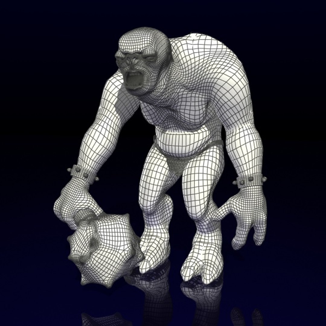 3dsmax Rigged Cave Troll