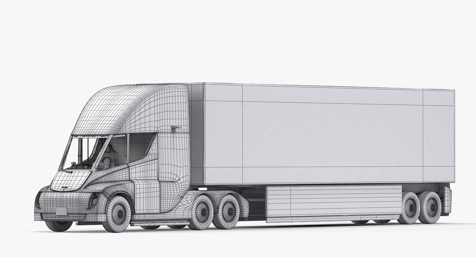 Tesla Semi Truck 3D Model - TurboSquid 1228797