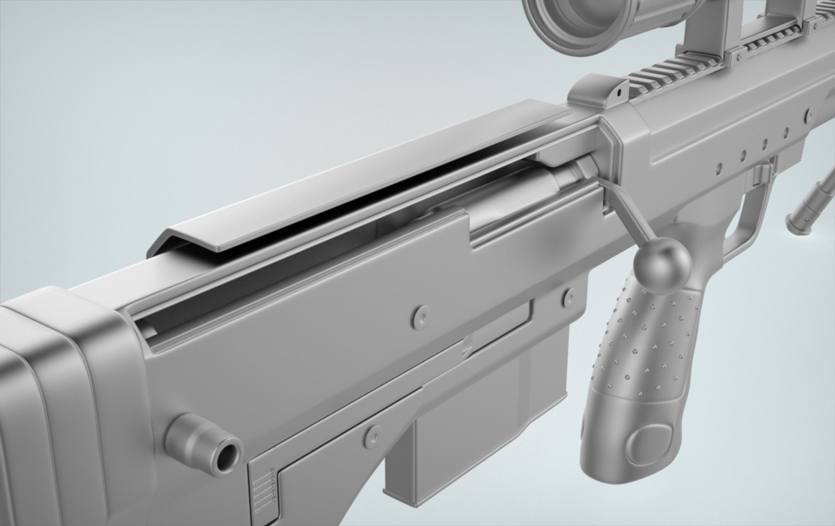 3d Model Tactical Dta Srs Sniper Rifle
