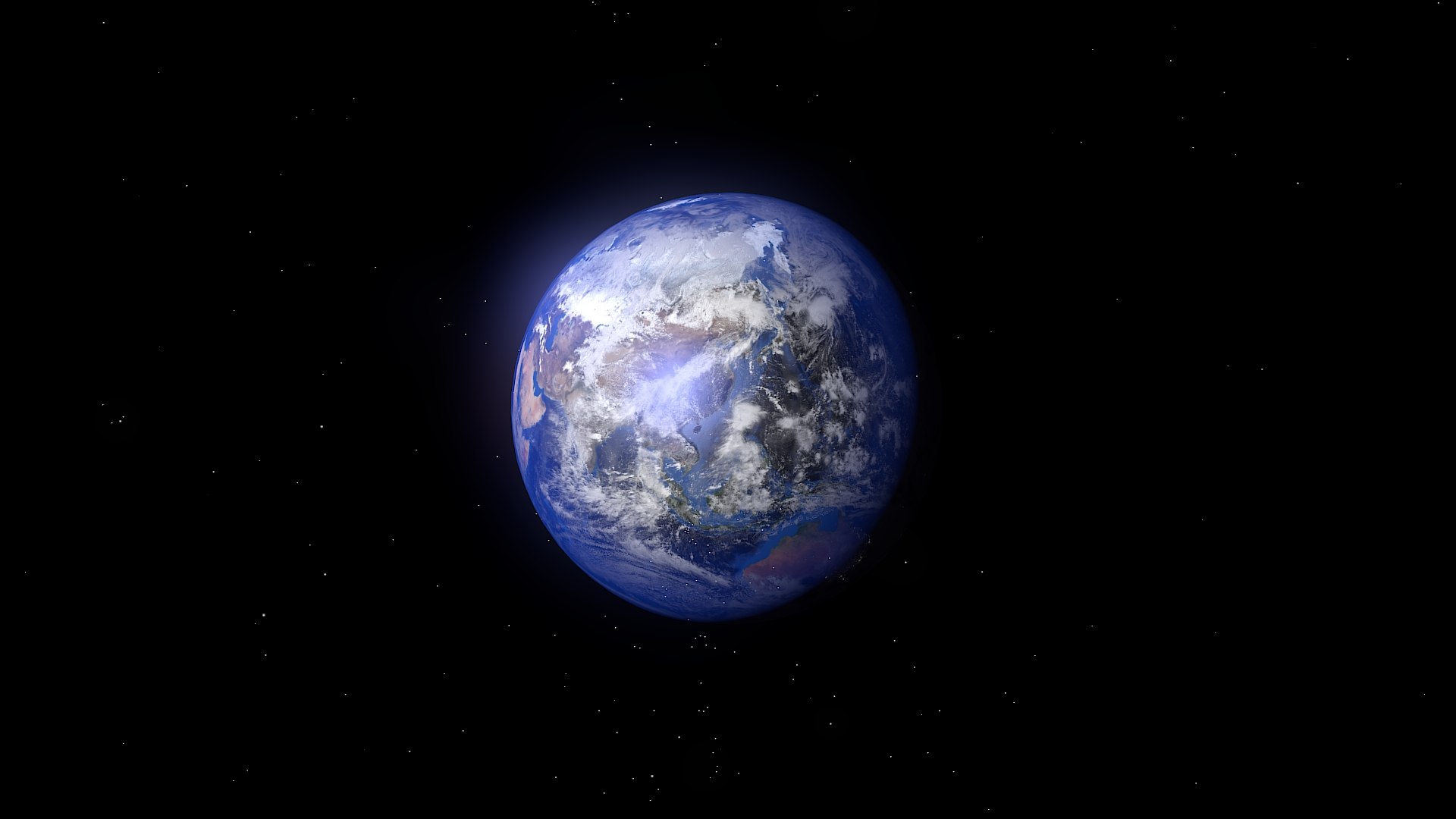 3d earth animation model