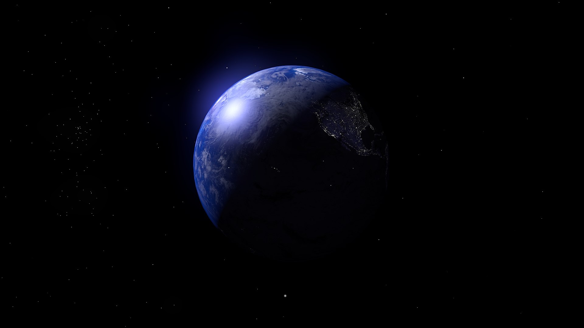 3d earth animation model