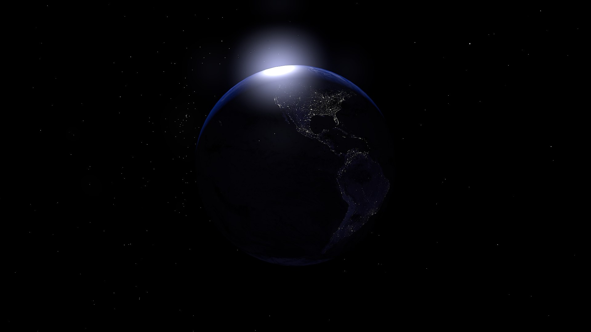 3d earth animation model