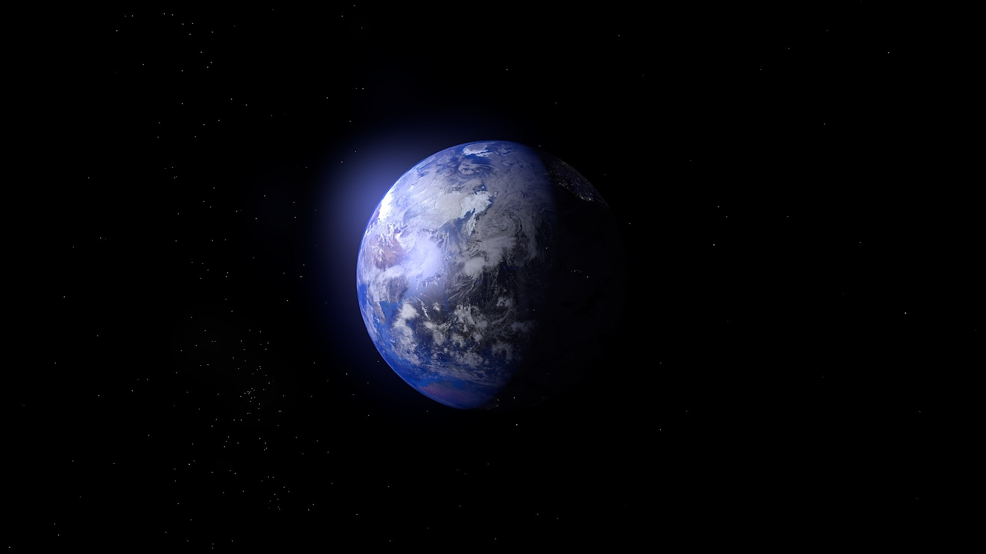 3d earth animation model