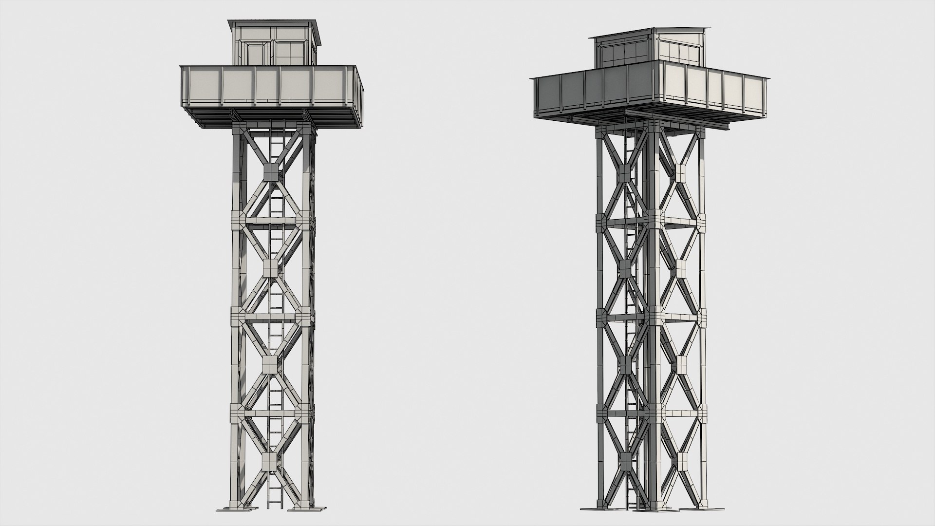 3D Model Watch Tower V1 - TurboSquid 2407104