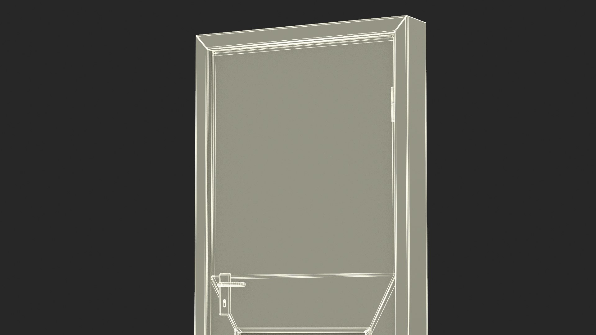Red Fire Door Single 3D - TurboSquid 2054979