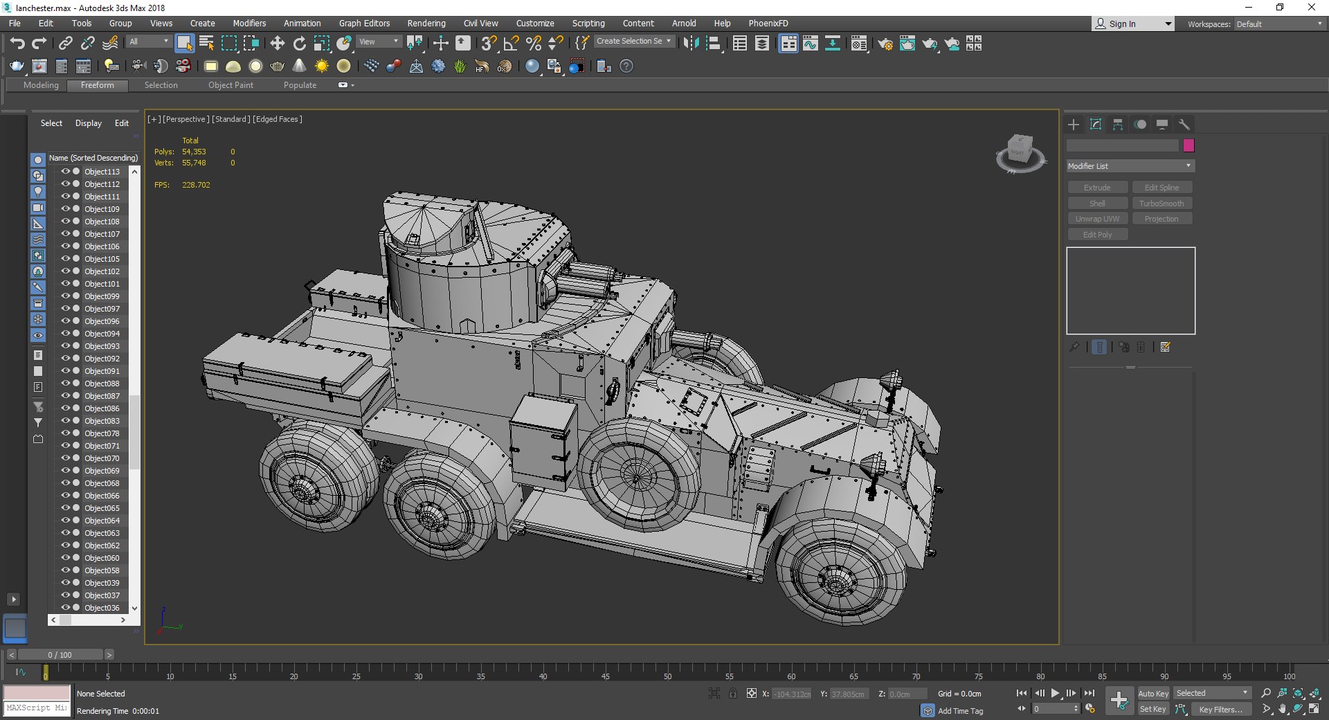 3D Lanchester Mk2 Model - TurboSquid 1497085
